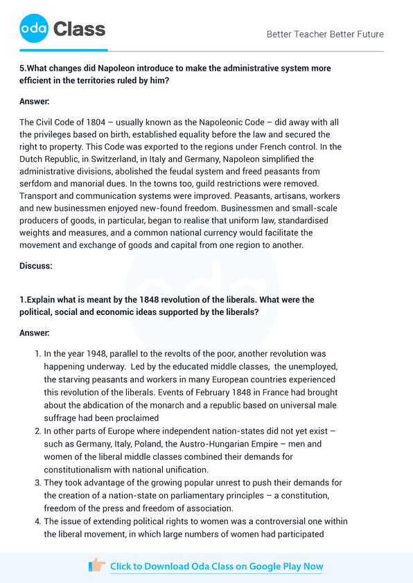 NCERT Solutions for Class 10 History Chapter 1
