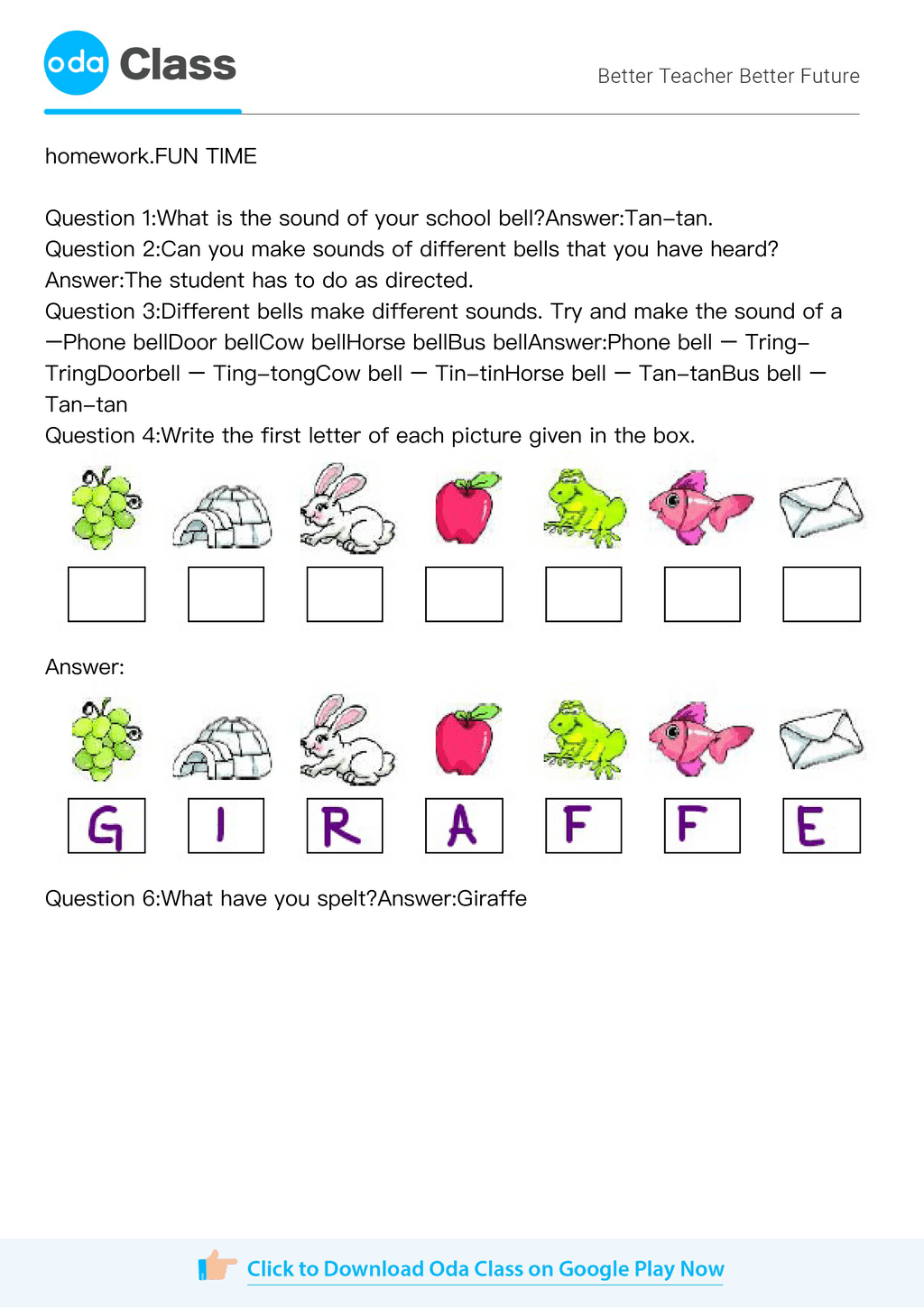NCERT Solutions For Class 2 English Chapter 3 NCERT Solutions For Class 2 English Chapter 3