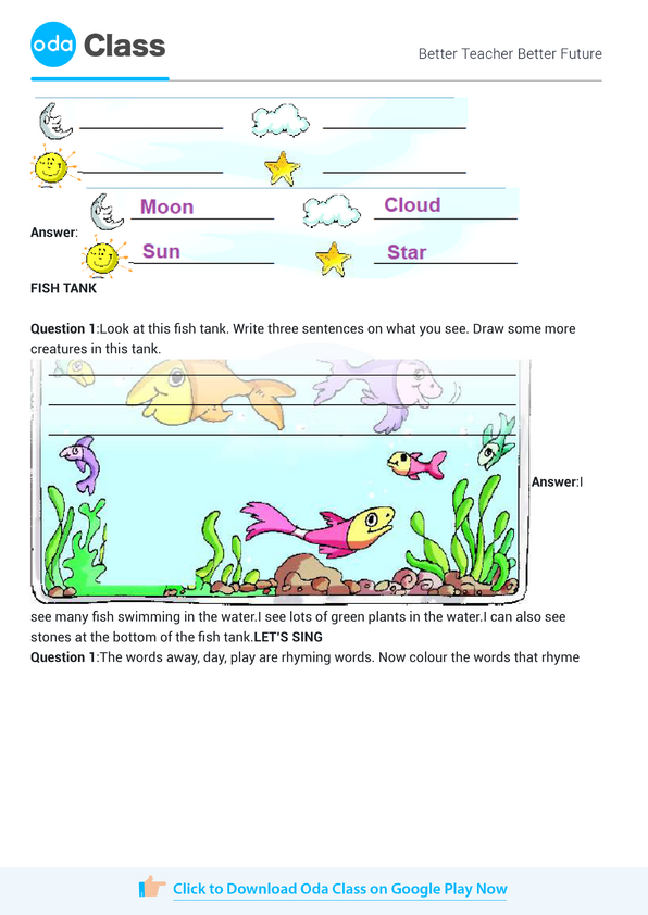 NCERT Solutions for Class 2 English Chapter 8