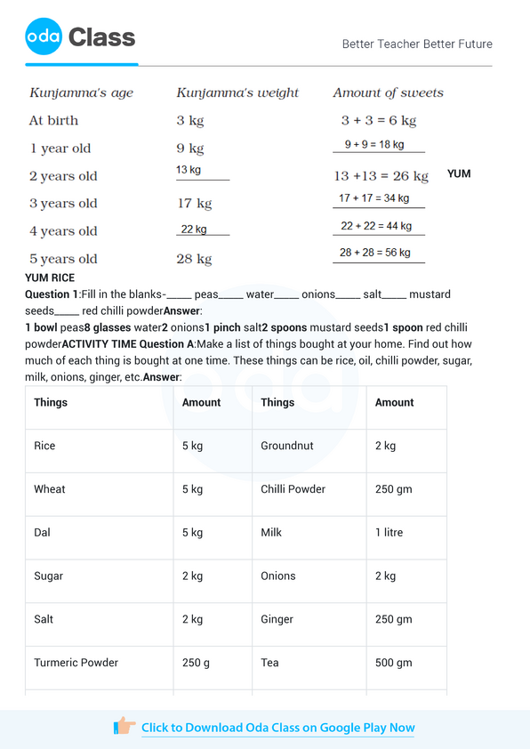 NCERT Solutions for Class 3 Maths Chapter 8
