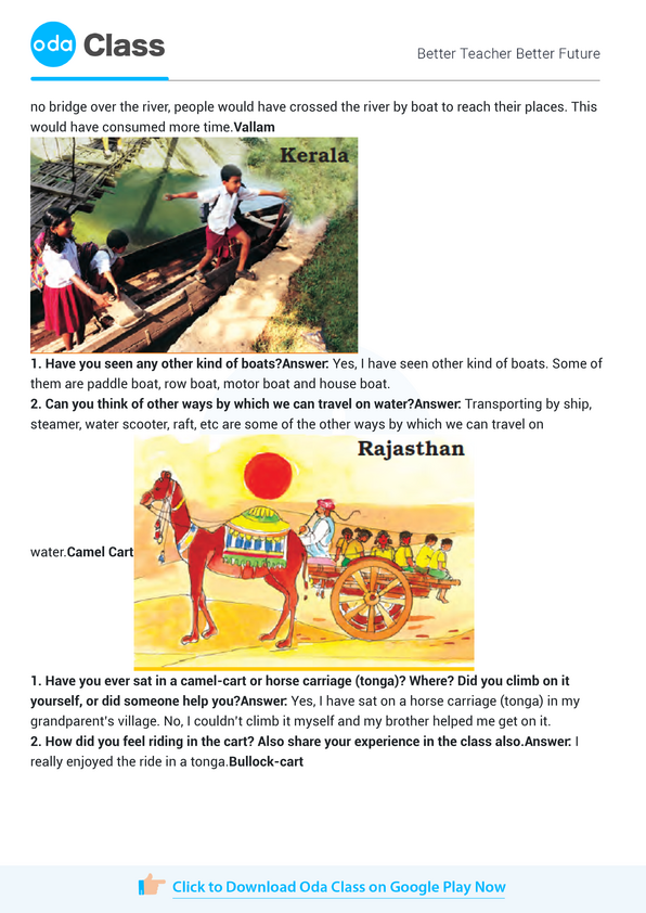 NCERT Solutions For Class 4 EVS Chapter 1