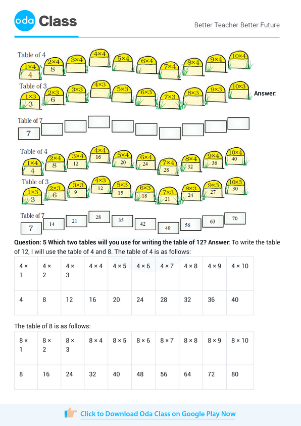 NCERT Solutions for Class 4 Maths Chapter 13