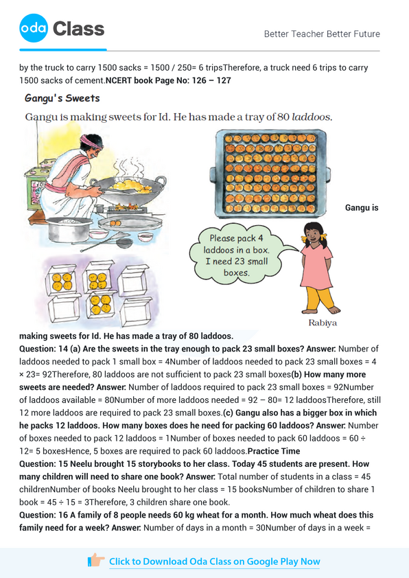 NCERT Solutions for Class 4 Maths Chapter 13