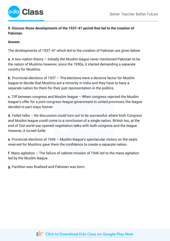 NCERT Solutions For Class 8 History Chapter 9
