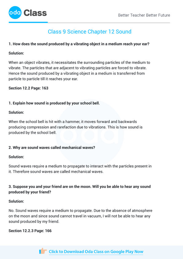 NCERT Solutions for Class 9 Science Chapter 12